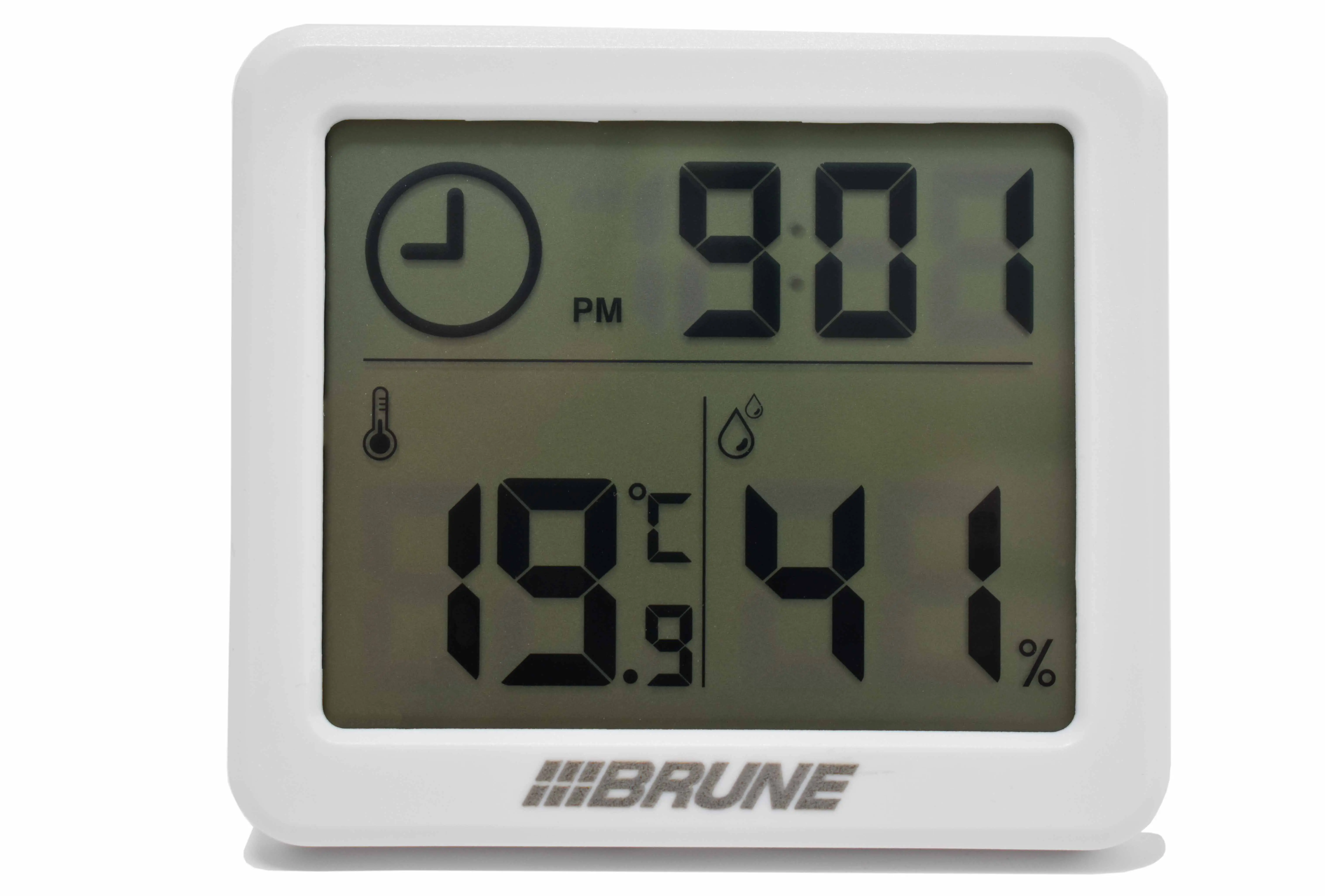 Precise Digital Thermo Hygrometer with Temperature Humidity Time Display